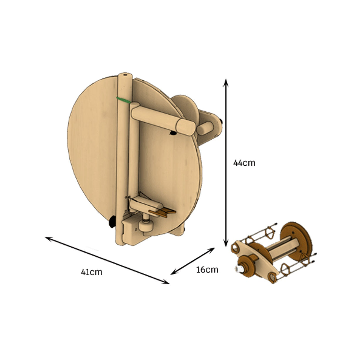 Lojan Travel Buddy Spinning Wheel | Double Treadle — Revolution Fibers
