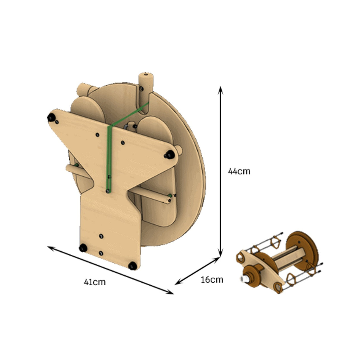 Lojan Travel Buddy Spinning Wheel | Double Treadle | Revolution Fibers