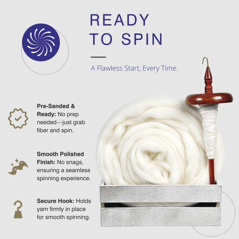 Premium Top Whorl Drop Spindle — Revolution Fibers