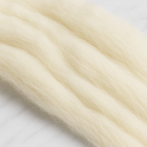 Targhee Combed Wool Top – Undyed USA Fiber, 8 oz (23 Micron ...