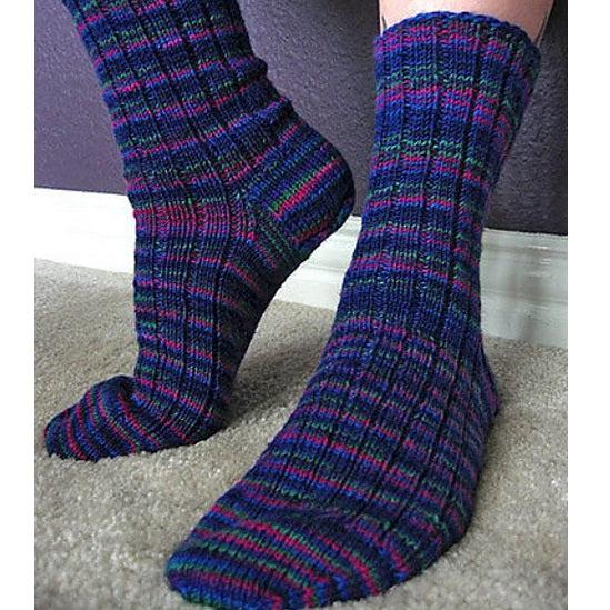 Basic Ribbed Sock Pattern - Wildfoote Luxury Sock Yarn | Revolution Fibers
