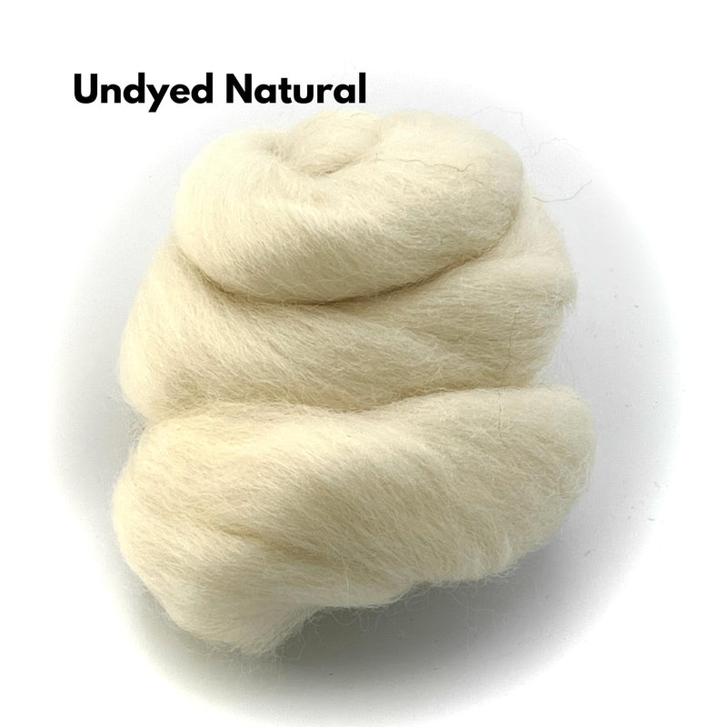 Corriedale Collection | Soothing Elements Bundle of Dyed Wool Tops | 1 ...